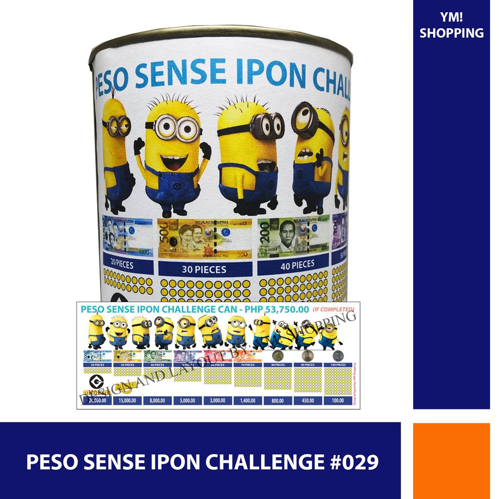 Peso Sense Ipon Challenge (MINIONS) 029 | Shopee Philippines