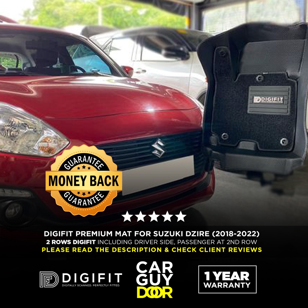 Suzuki DZIRE 2018-2022 Digifit Premium Mat (GENUINE) 2 Rows | Shopee ...
