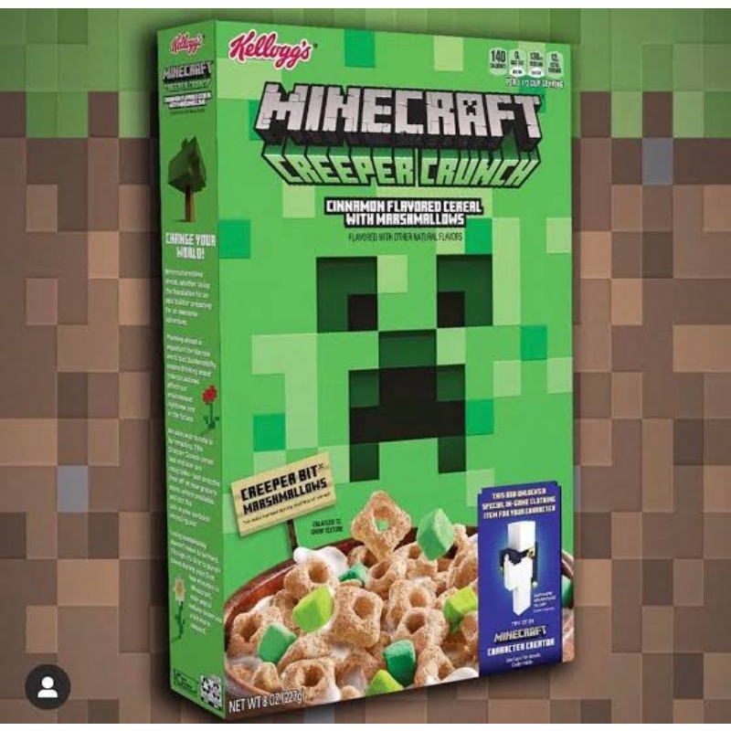 Kellog's Special Edition Minecraft Crunch Crunch 360gr | Shopee Philippines