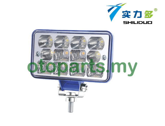 SHILIDUO LED Spot Light Rectangle 4" 12LED for 4x4 / Truck / Lorry ...