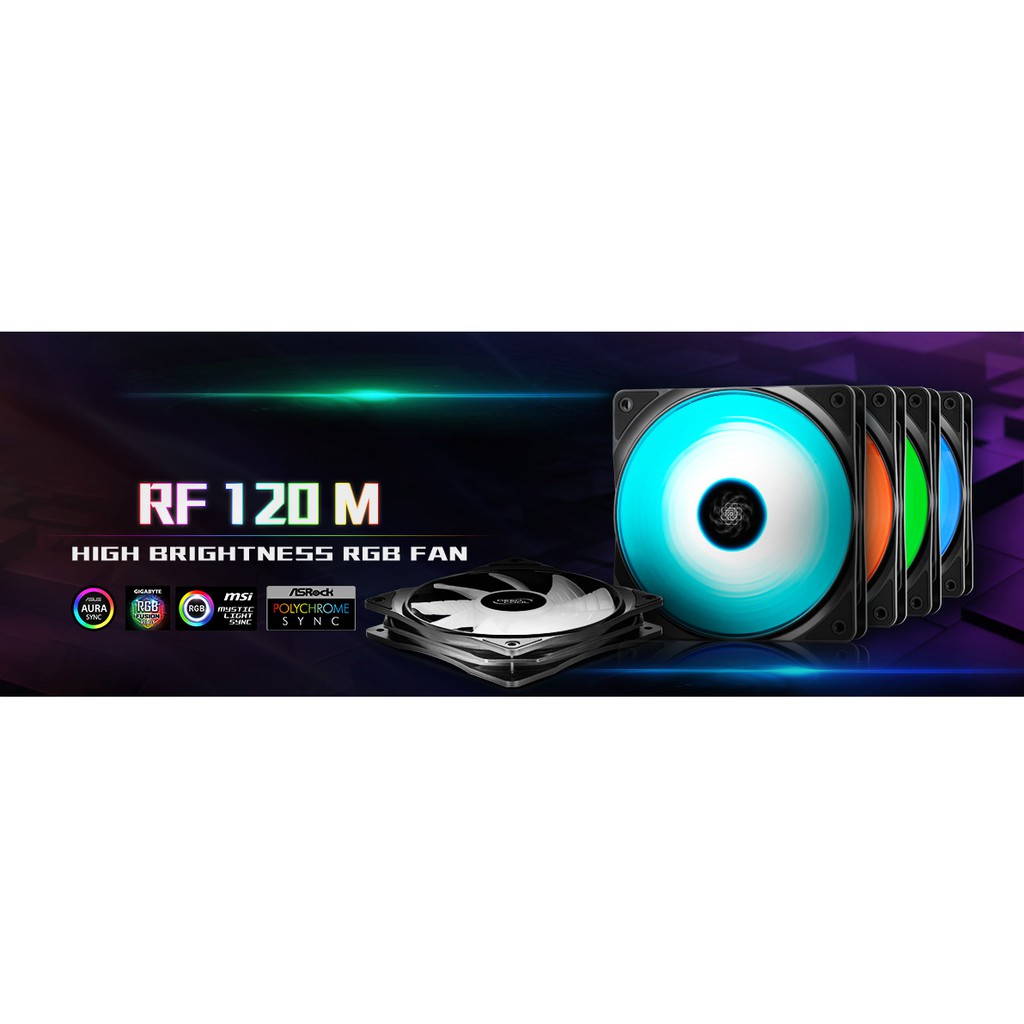 Pinklehub | DEEPCOOL RF 120M-5x High Brightness RGB Fans and ...