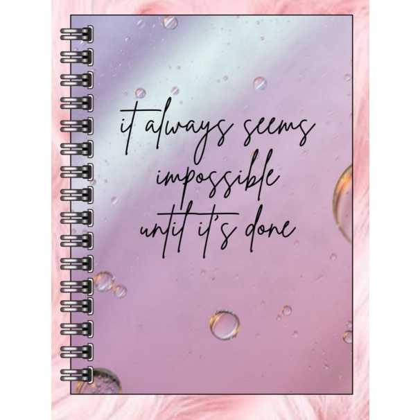 Personalized Notebook, Tickler, A6 size, A5 size | Shopee Philippines