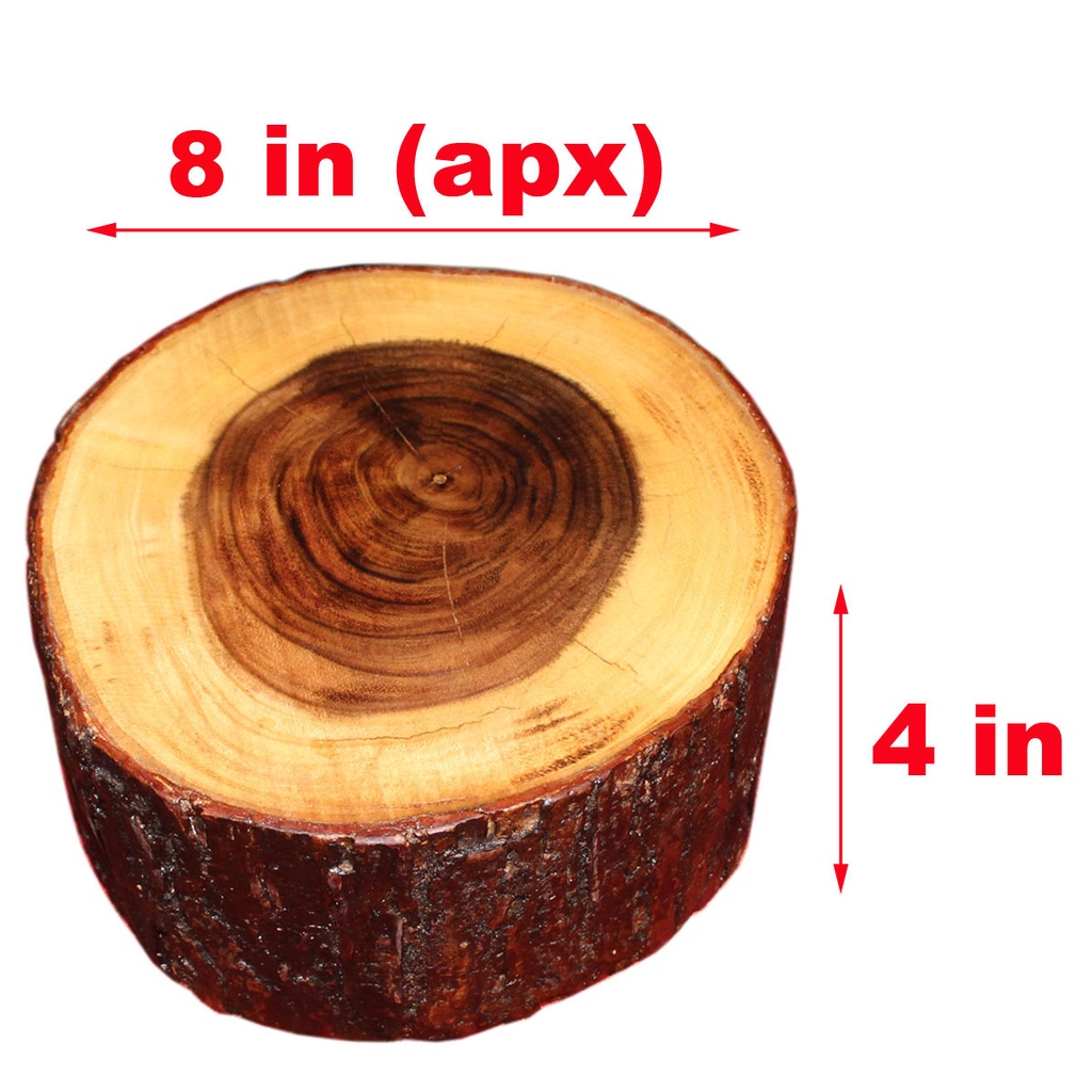 Rustic Round Log Pizza Board Riser / Cake board Riser 4x8 inches ...