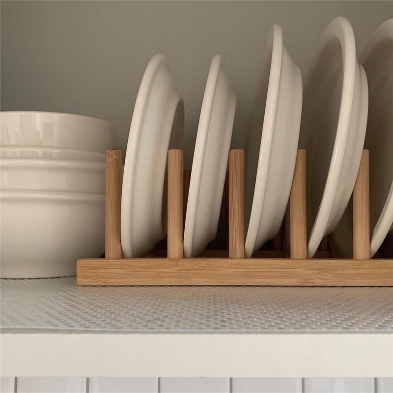 Dreamerhouse Japanese-Style Dish Rack Drain Solid Wood Kitchen Storage ...