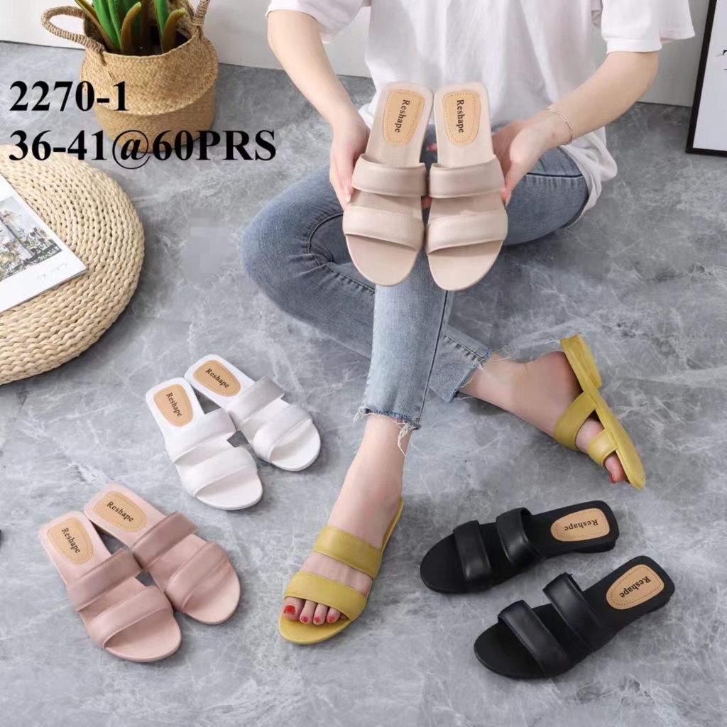 Two Strap Sandals for Women with Tiny Heels Pastel Color Sandals ...