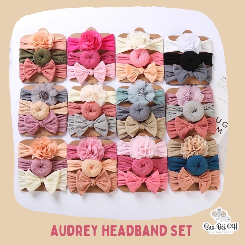 Bao Bei PH Audrey Headband Turban Hair Accessories 3-piece Set For ...