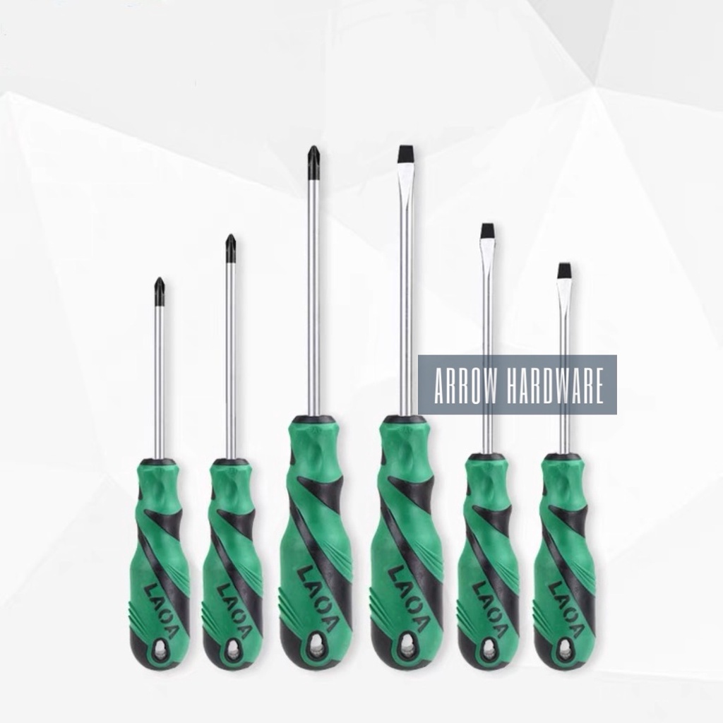 Dragon 6pcs Industrial Screwdriver Set CR-V, Magnetic Tip | Shopee ...