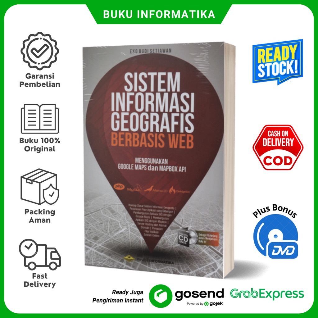 Web-based Geographic Information Systems Book (Using Google Maps and Fire Mapbox) + Bonus CD ...