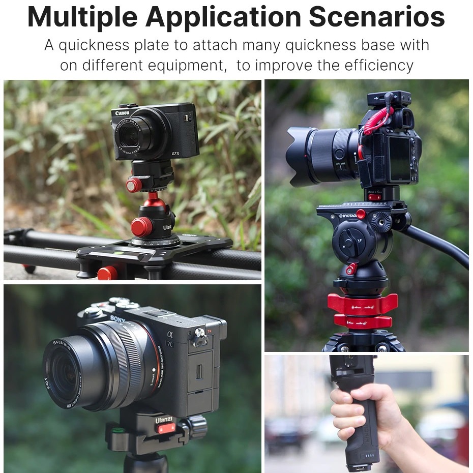 ULANZI Claw Arca Quick Release Plate Backpack Bag Shoulder Strap Clamp ...