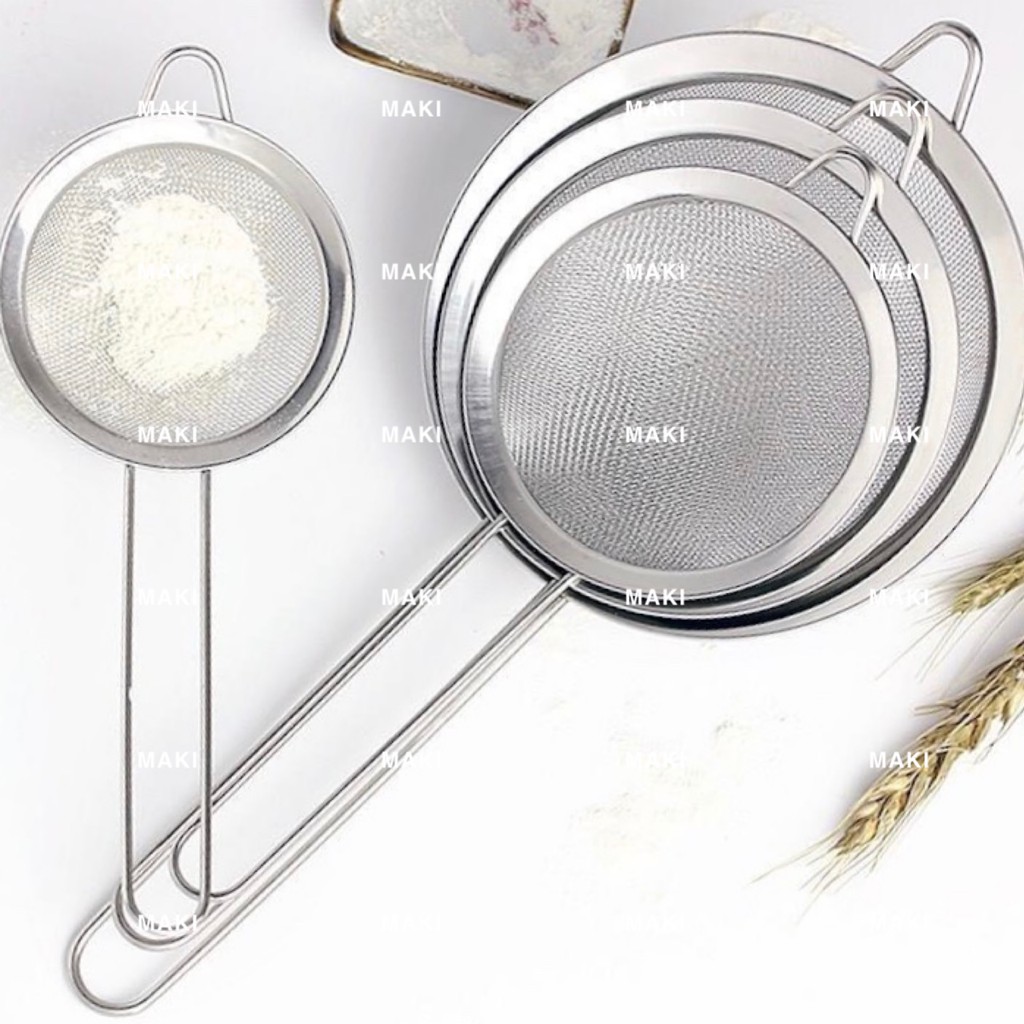 3pcs set stainless steel multi purpose food strainer,colander,flour ...