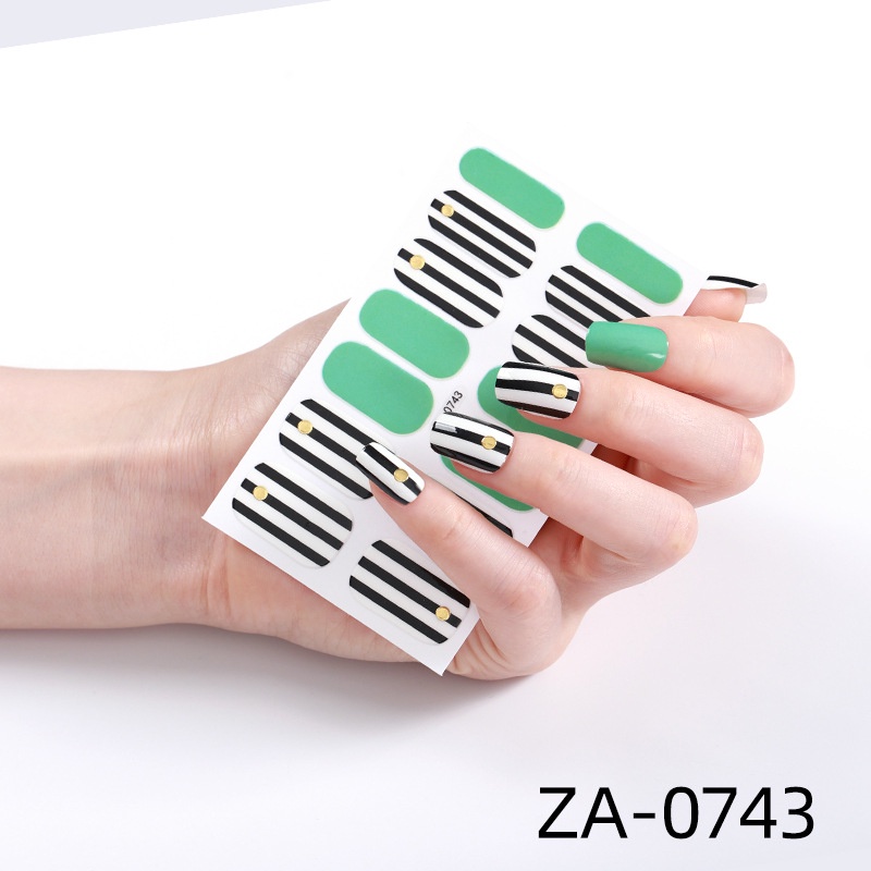 Nail sticker 3D checkerboard nail stickers sticker waterproof imitation ...