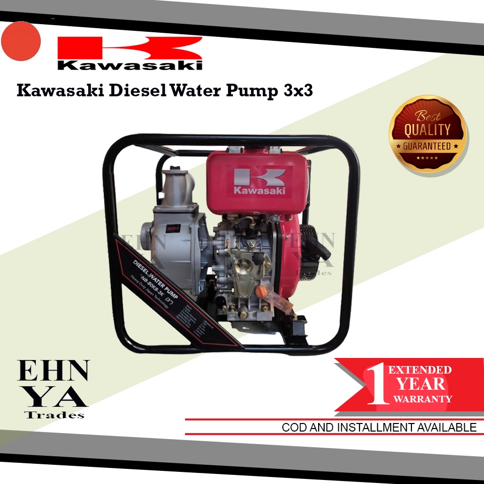 Kawasaki Diesel Water Pump 3x3 | Shopee Philippines