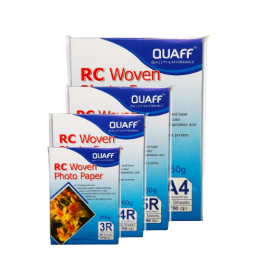 QUAFF RC Woven Photo Paper 260GSM No Back Print (20 sheets per pack) A4 ...