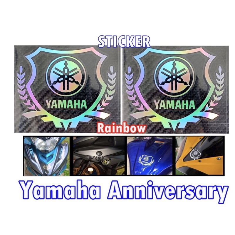 Yamaha Anniversary Sticker Logo Emblem STICKER LOGO YAMAHA EMBLEM Y15ZR ...
