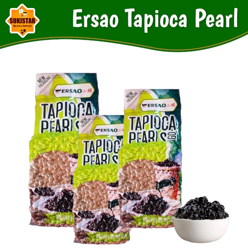 Ersao 1kg black tapioca pearl | Shopee Philippines