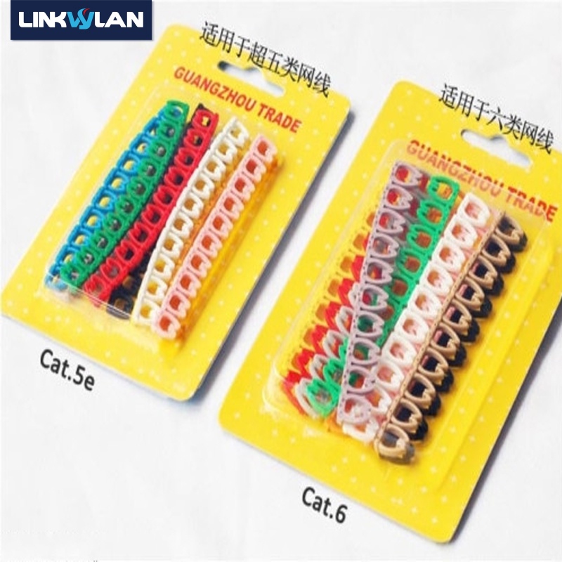 Cable Marking Tags Cable Clips Cable Numbering Tags Sticker for Data ...