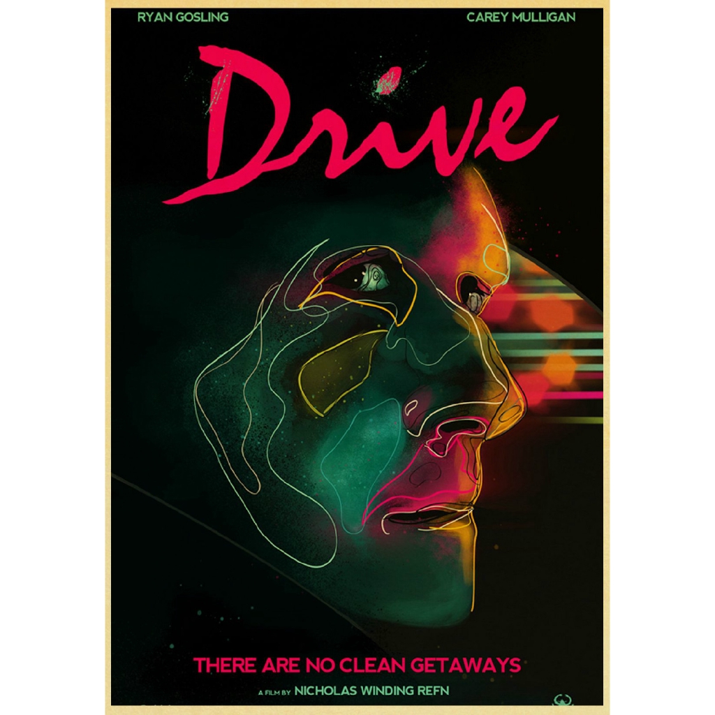 Drive ryan gosling Movie Poster Kraft Paper Printed Wall Posters Art ...