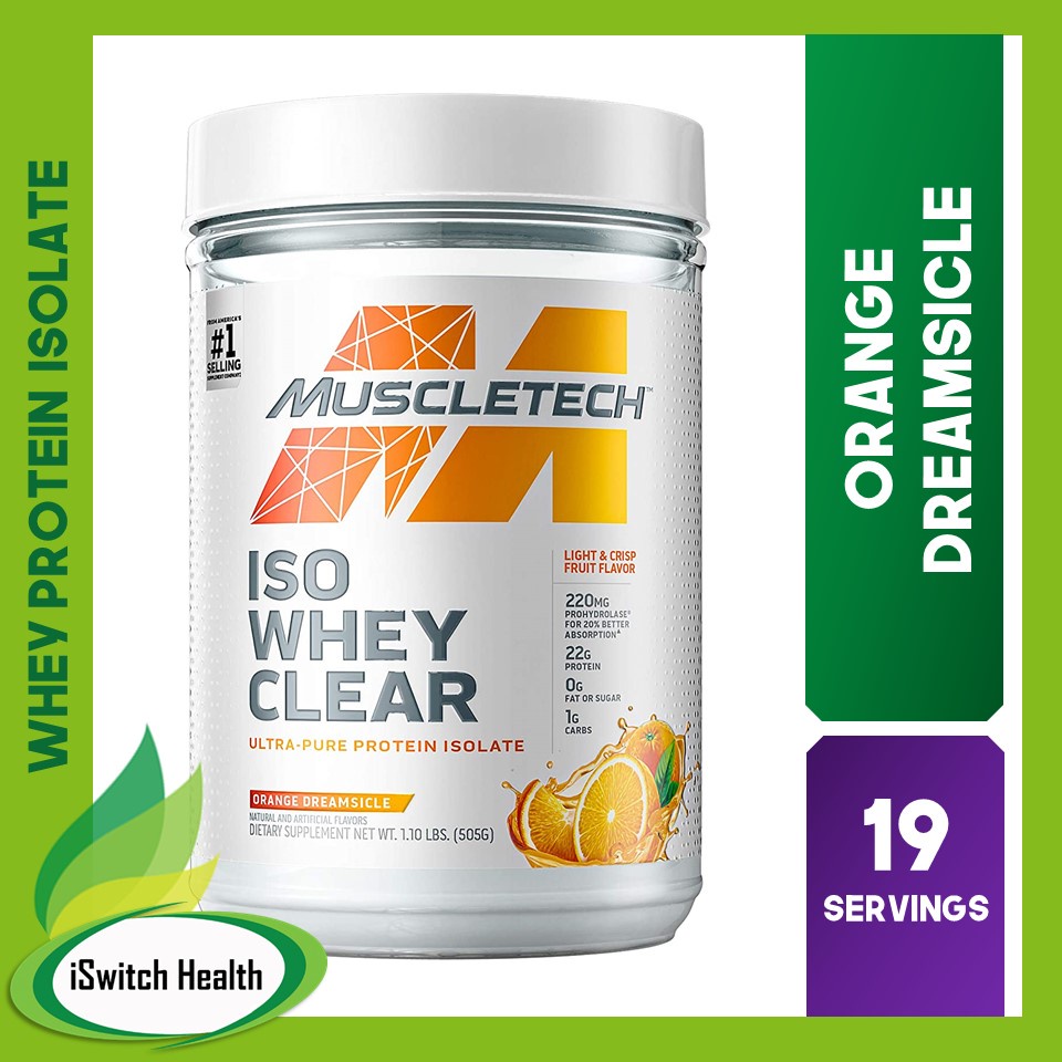 MuscleTech ISO Whey Clear - 19 Servings | Isolate Protein | Shopee ...