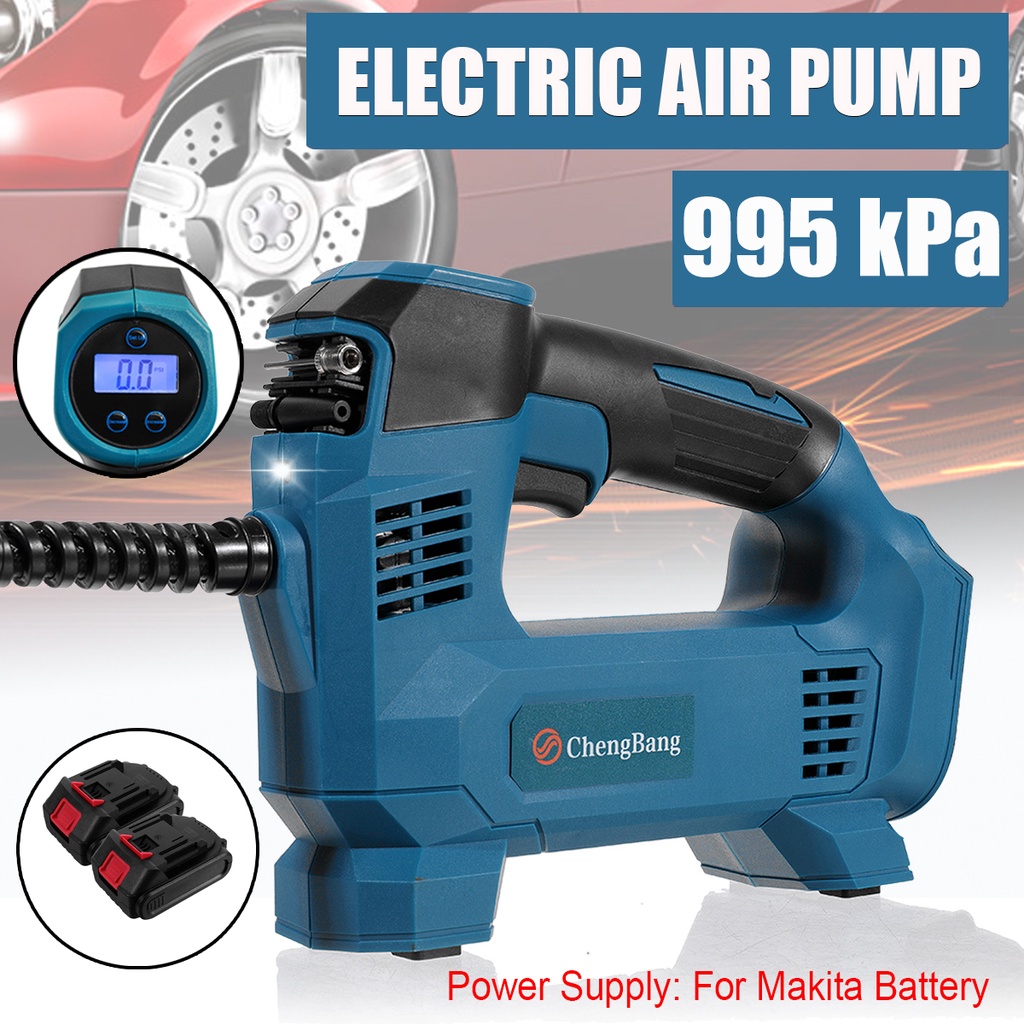 98VF 1000W Rechargeable Cordless Car Air Pump Compressor Li-ion Battery ...