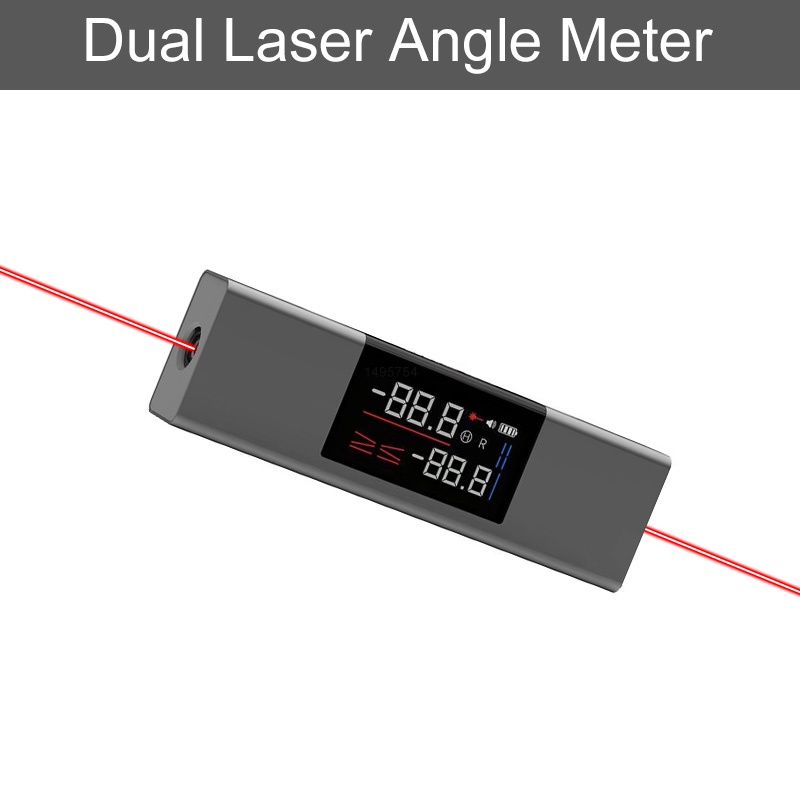 Original DUKA LI1 Dual Laser Protractor 2In1 Angles Leveling Digital ...