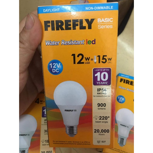 firefly led water resistant DC 12v, e27 base, : 4w, 8w, 12w, 15w, 18w ...