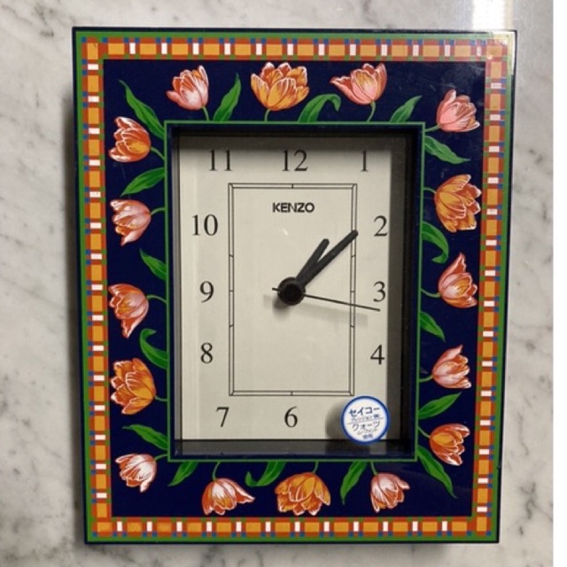 KENZO Authentic Wall Clock From Japan Flower Pattern | Shopee Philippines