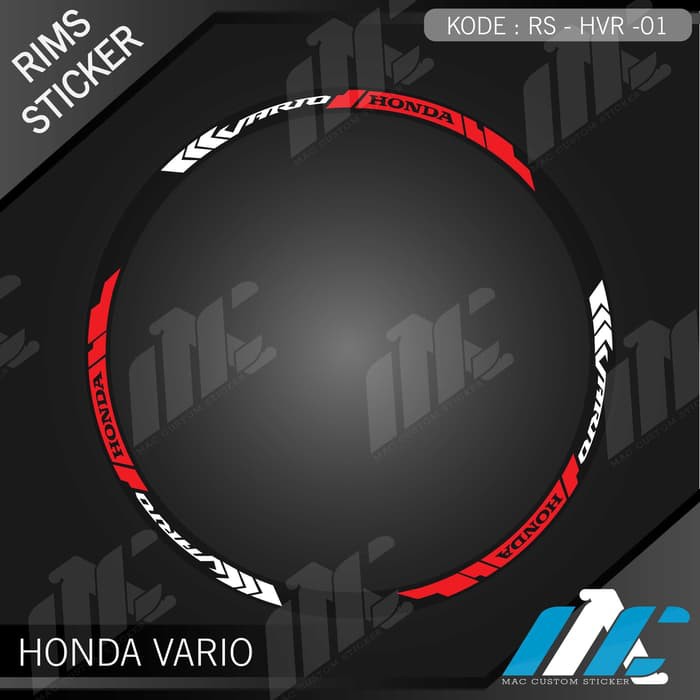 Hvr 01 - VARIO Rim LIS - LIST STICKER - VARIO Rim STICKER | Shopee ...