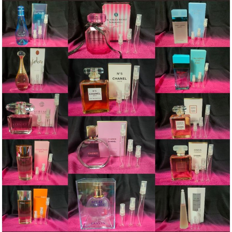 [MS] Decant / takal perfume samples for women batch 1 3ml 5ml 10ml ...