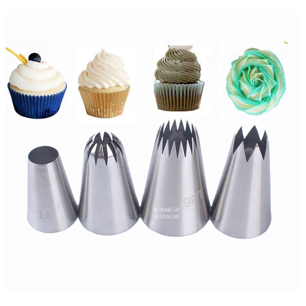 Assorted Nozzle Tip 9FT 356 1E 1A Buttecream Pastry Tip Set TCC ...