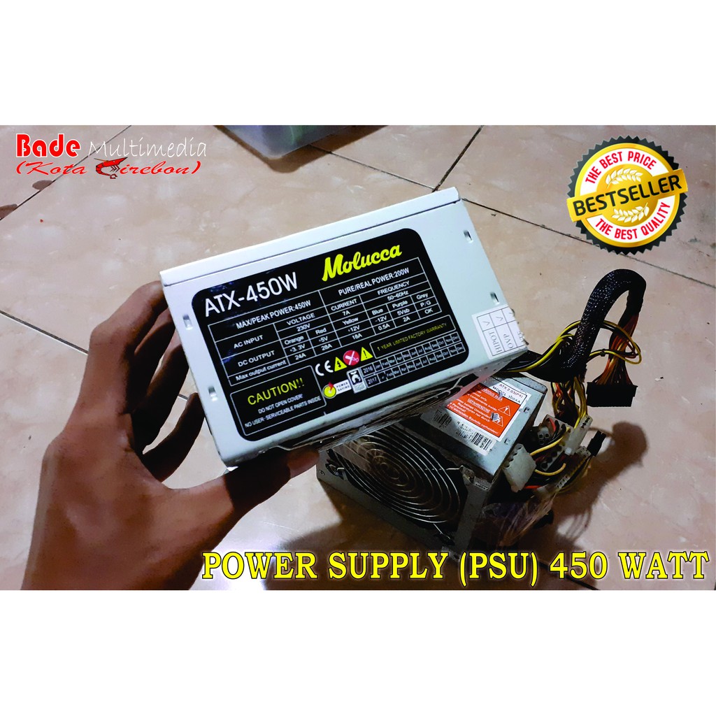 ATX 300 350 450 500 530 600Watt PSU Power Supply Mixed Brand 12cm Fan ...