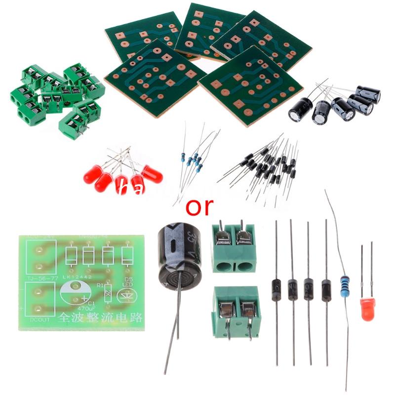 HSV 5 Pcs DIY Kit IN4007 Full Wave Rectifier Circuit AC To DC Power ...