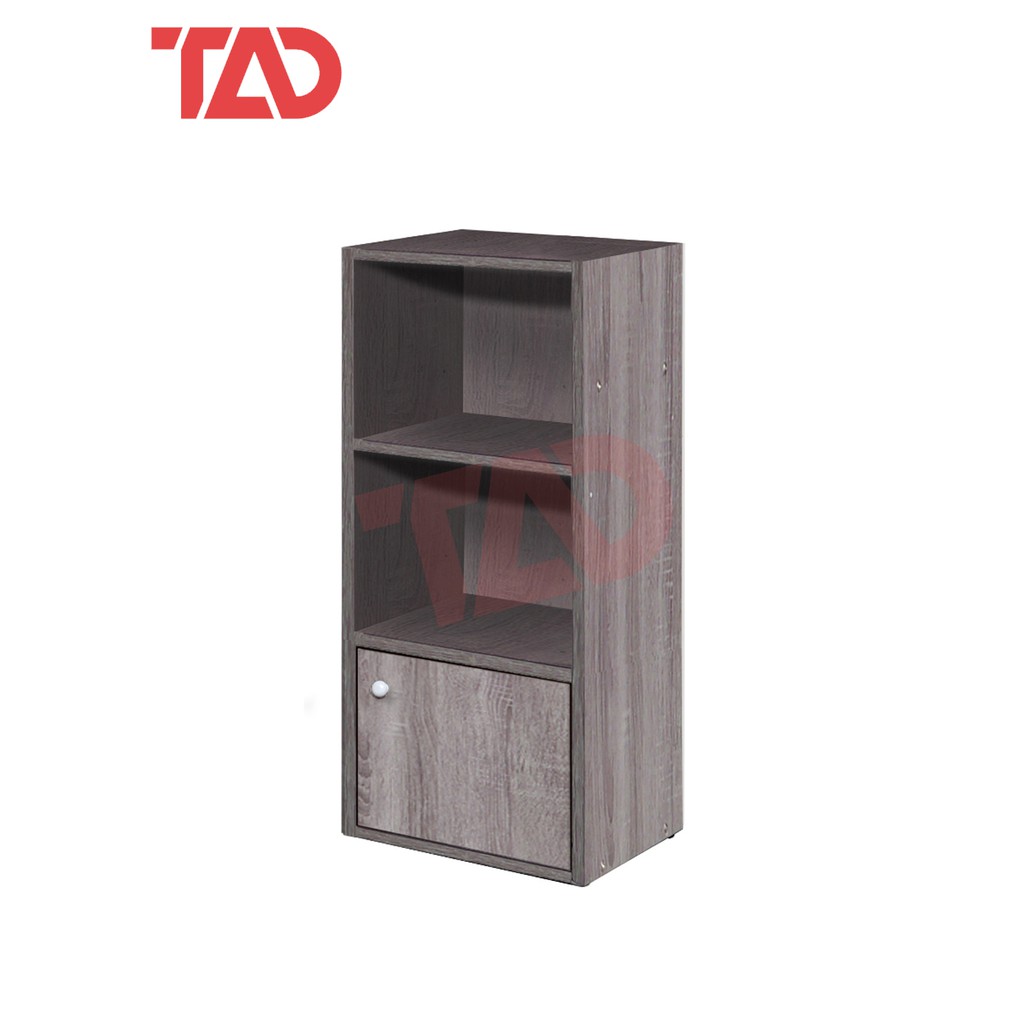 TAD0061 3 Tier Cabinet with 1 door, Wooden Utility Cabinet, Storage ...