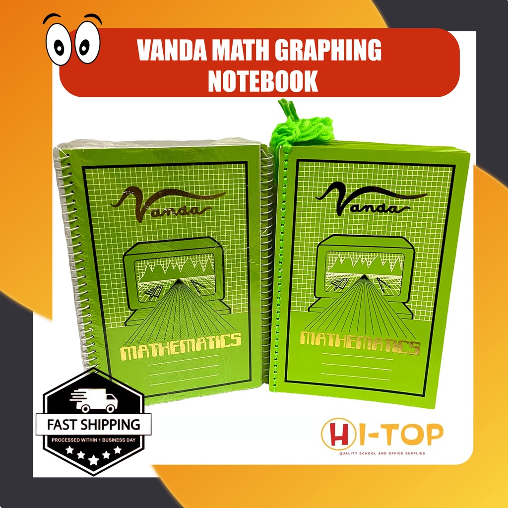Vanda Math Notebook Sold per Ream (10 notebooks) | Spiral & Yarn (6" × ...
