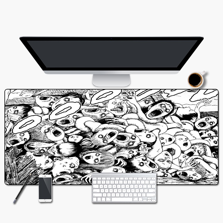 Junji Ito Horror Customized laptop Gaming mouse pad Large Mouse Pad ...