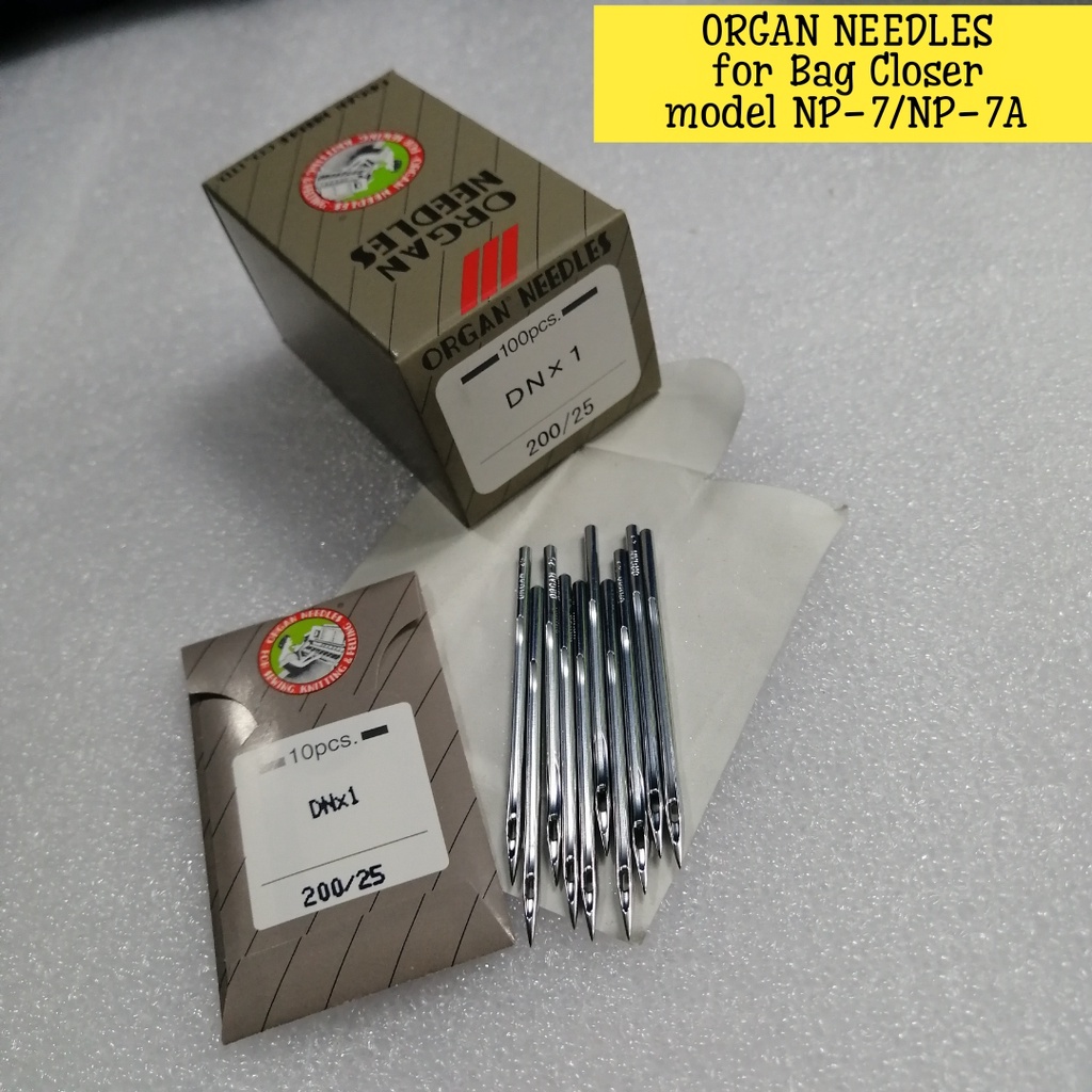 NEEDLES/ORGAN NEEDLES DNX1 #25 FOR BAG CLOSER MODEL NP-7/NP-7A, AND ...