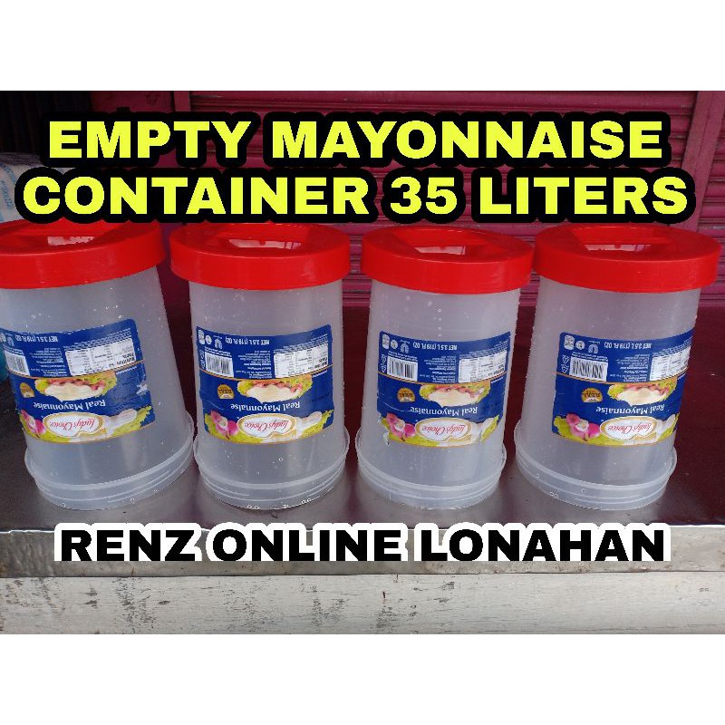 Clean Used Container / Empty Mayonnaise Container / Heavy Duty Jar ...