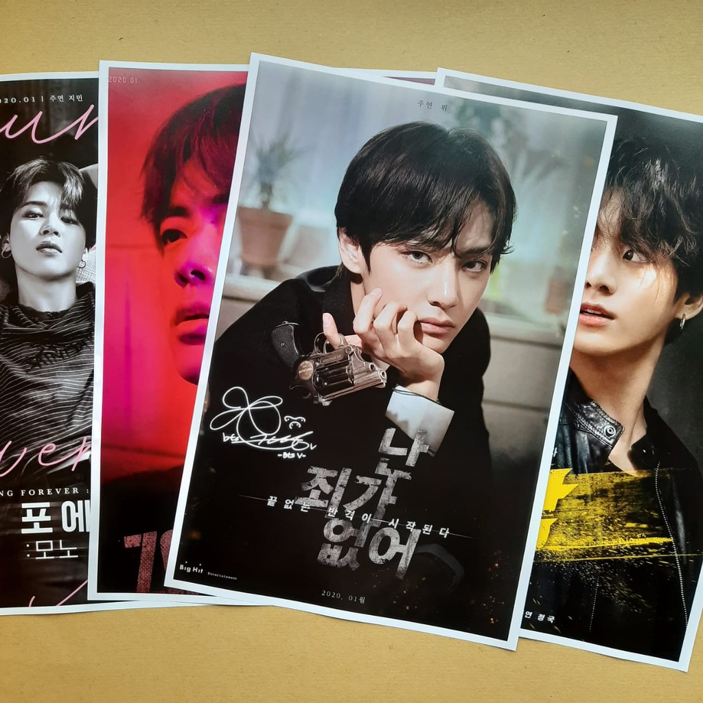 Bts CINEMA ARMY ZIP POSTER With Signature A3+ Size | Shopee Philippines