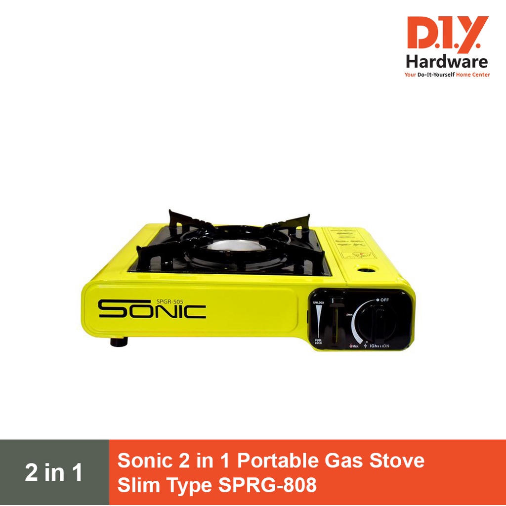 Sonic SPGR-808 2in1 Stainless Portable Gas Range (Butane/LPG) | Shopee ...