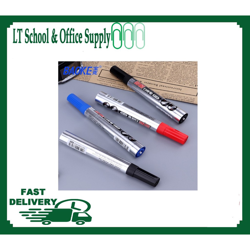 Baoke Whiteboard Marker Erasable Marker pen white Board marker Black ...