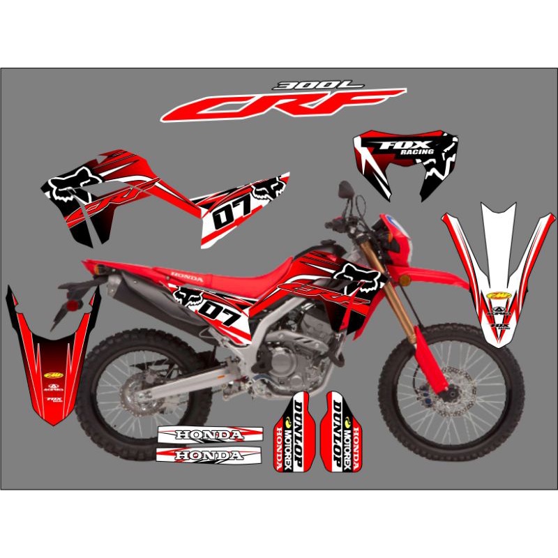 Honda crf 300L full body decals | Shopee Philippines