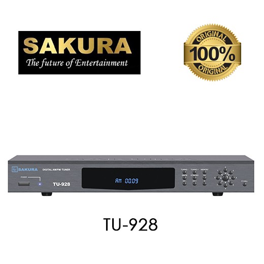TU-928 SAKURA AM/FM TUNER WITH VACUUM FLUORESCENT DISPLAY | Shopee ...