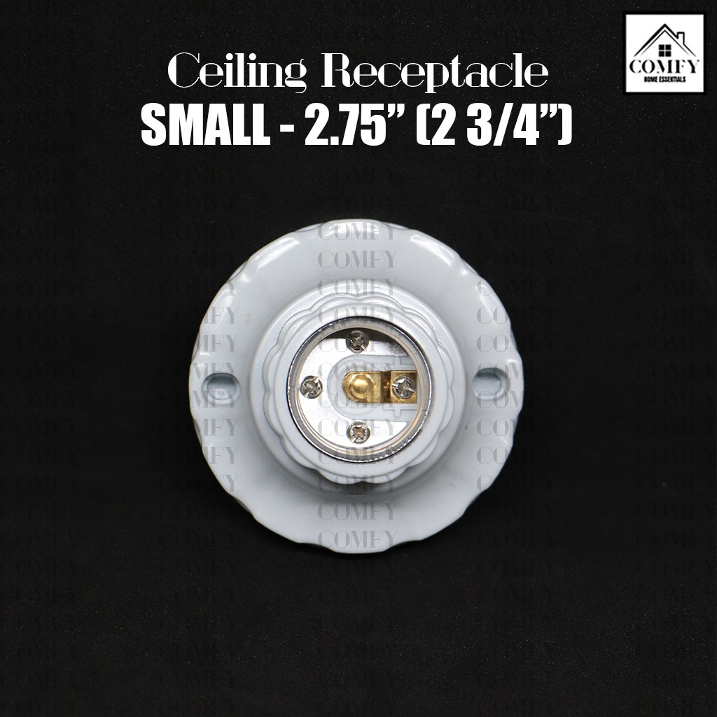 Golden Eagle E27 Ceiling Receptacle Light Bulb Socket Standard Sizes (2 ...