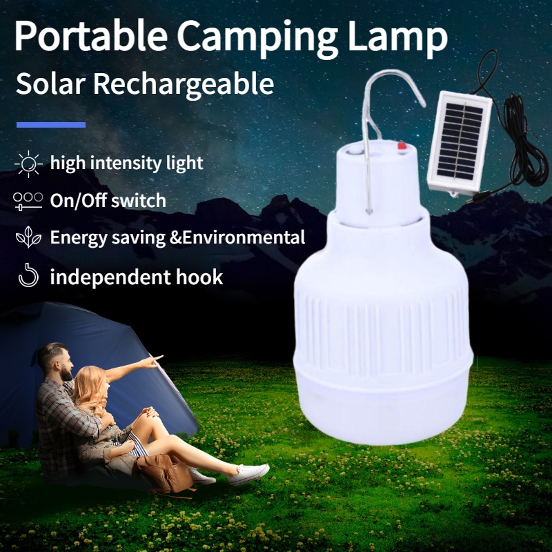 Solar rechargeable lamp night market stall household power outage ...
