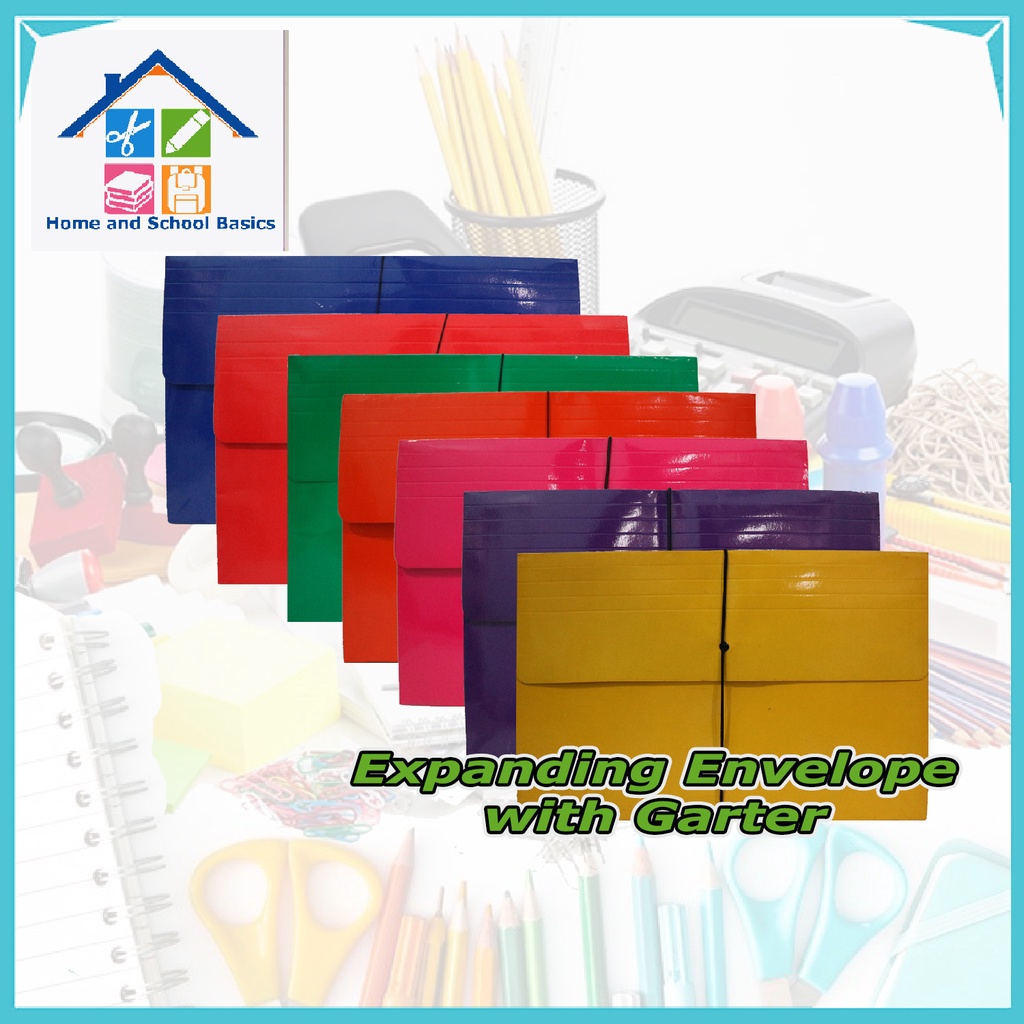 Colored Expanded Envelope with Garter -Comes in different Colors -Short ...