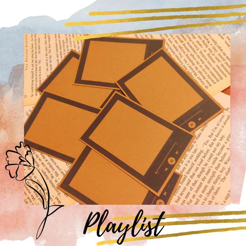 Kraft Playlist Frame | Journal | Scrapbook | Shopee Philippines