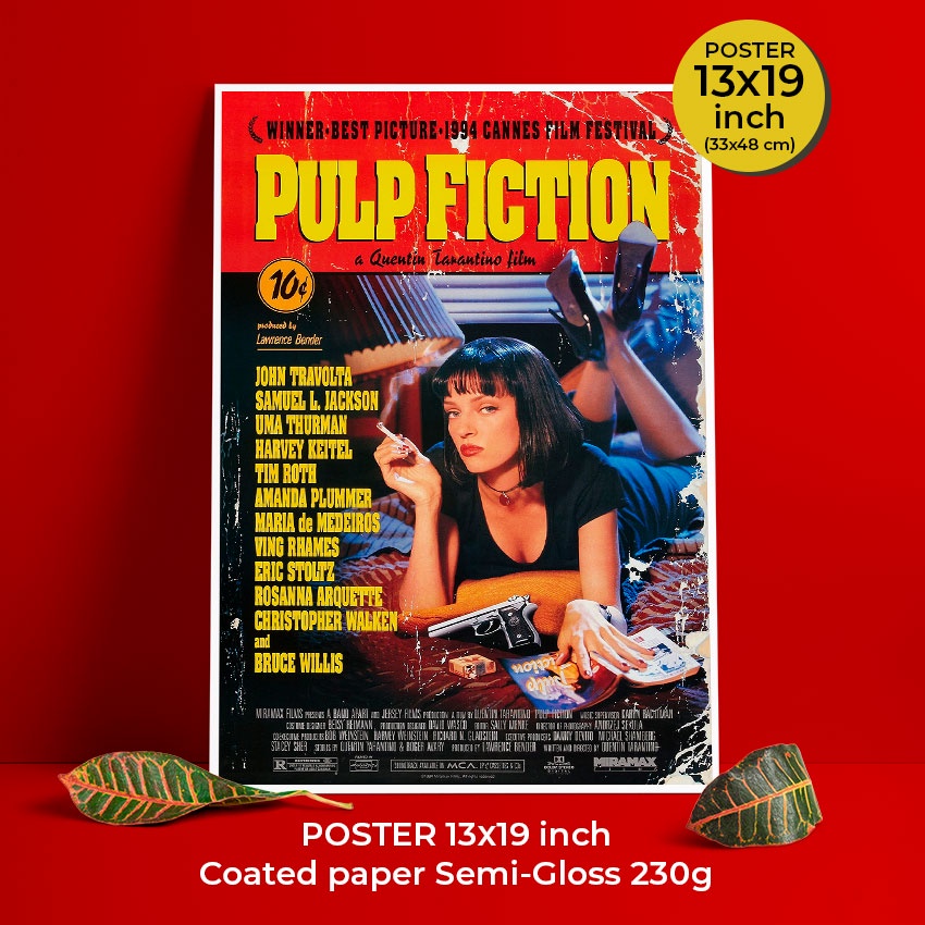 Pulp Fiction Poster 1994 A Movie In The Hearts Of Many People. The ...