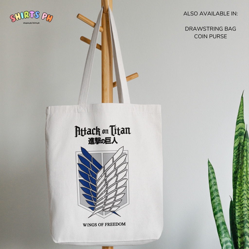 Aot Wings Of Freedom Anime TOTE BAG | Shirts.PH | Shopee Philippines