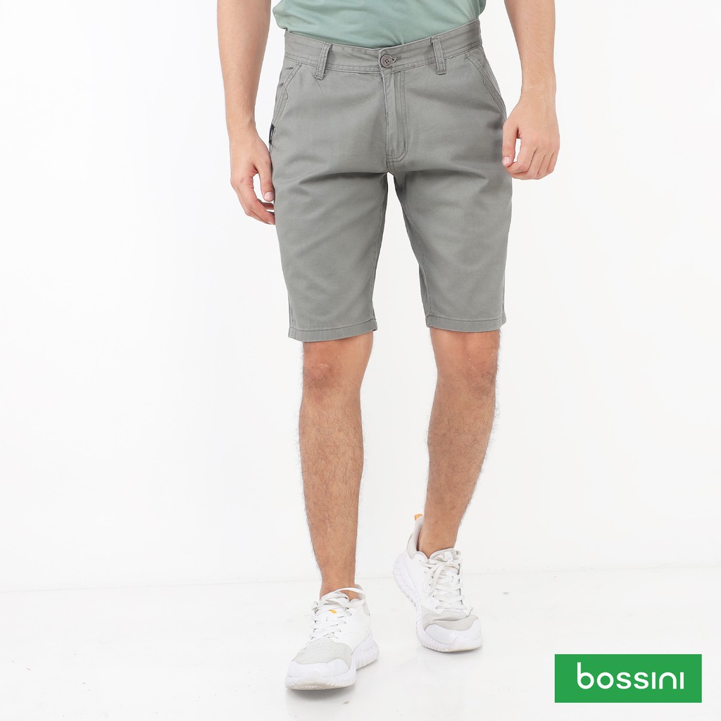Bossini Twill Tapered Shorts BMB22-0048 (Castor Gray) | Shopee Philippines