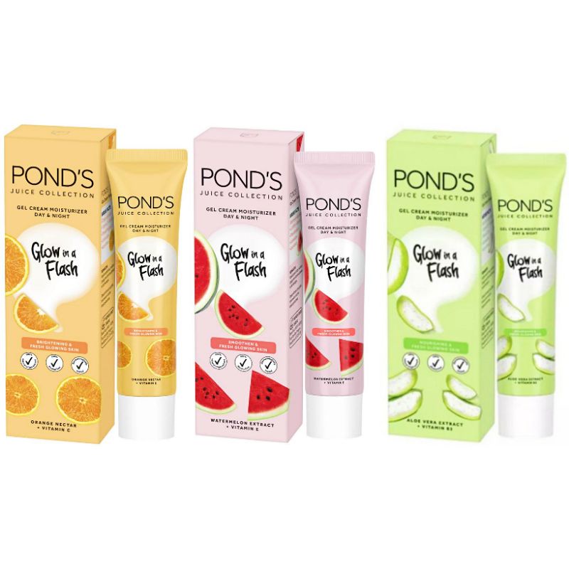 Ponds Juice Collection Moisturizer Day & Night Gel Cream 20gr | Shopee ...