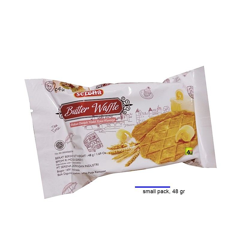 Serena BUTTER WAFFLE - BUTTER Flavored WAFFLE Biscuits - 48 gr | Shopee ...